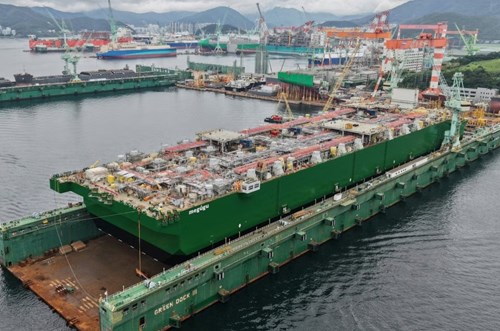 SHI launches hull for $4-B Cedar LNG's FLNG vessel | Gas Processing & LNG